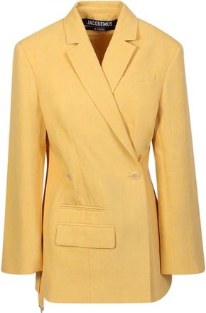 Jacquemus Femme, Vestes, Jaune, Taille: 34 FR Veste Tibau