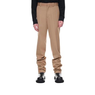 Botter Moderne Slim Fit Hose mit Rei&szlig;verschluss am Saum - - Trousers - Herren - Braun - S