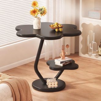 Generic Kompakter Schreibtisch, Werkbank, Beistelltisch for Sofa, Eck-Spieltisch, Kleiner Tisch im Vintage-Stil, Ablageregal, ideal for kleine Räume (42 x 62 