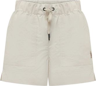 Moncler Femme, Sport, Blanc, Taille: 38 FR Shorts avec logo brod&eacute;