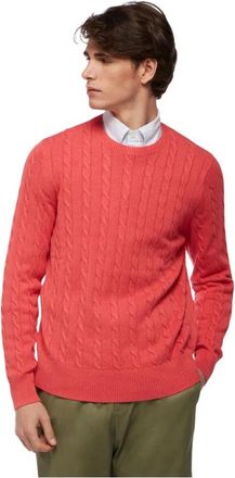 Brooks Brothers Homme, Pulls, Rouge, Taille: M Pull Ras du Cou en Coton Supima C&acirc;bl&eacute;