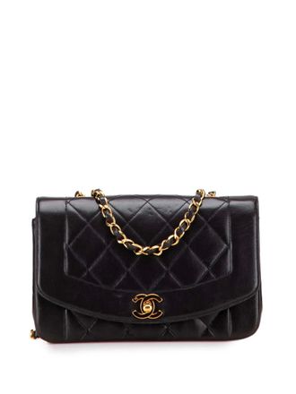 Chanel petit sac à bandoulière Diana (1996-1997) - Noir