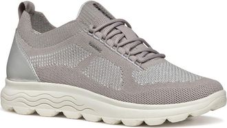 Geox Damen D SPHERICA E Sneaker, Rock/Silver, 42 EU