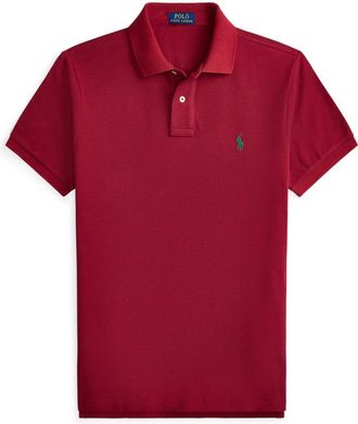 Ralph Lauren Piqu&eacute;-Poloshirt mit Logo-Stickerei, Custom Slim Fit in