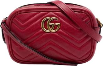 Gucci Pre-owned Quilted Crossbody Bag - - Pre-owned - Damen - Rot - ONE SIZE