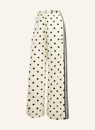 adidas Originals Adidas Originals Track Pants Satin Polka Dots Wide Leg weiss