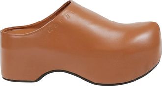 Marni Slipper & Pantoletten - Chunky Wooden Platform Mules - Gr. 36 (EU) - in Braun - für Damen