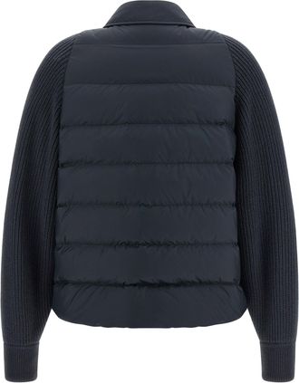 Brunello Cucinelli Quilted Water-Repellent Down Down Jacket - Black