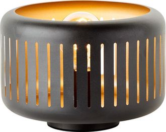 Brilliant lamp Tyas lampe de table noir/aluminium doré/métal noir 1x A60, E27, 60 w