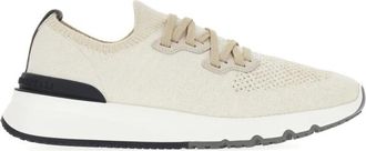 Brunello Cucinelli Homme, Chaussures, Beige, Taille: 45 EU Cotton Chin&eacute; Knit Runners