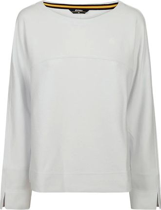 K-Way t-shirt en coton à manches longues - Blanc