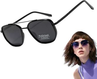 Generico Lunettes de sécurité polarisées - Ombre tendance | Protection UV - Monture légère - Accessoire dextérieur pour homme et femme - Pour voyage, plage, sé