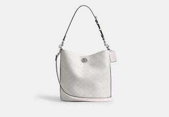 Coach Willow weiche Beuteltasche aus Signature-Canvas