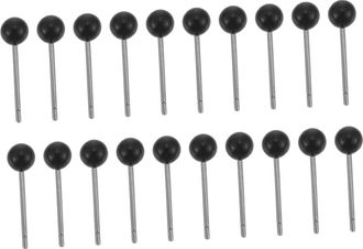 Cabilock 50 St&uuml;ck Teiliges Simulierte Kunststoff Augen DIY Bastelaugen f&uuml;r Puppen und Kuscheltiere Langlebige Filz Handarbeitszubeh&ouml;r zum Ann&auml;hen und Kreativen