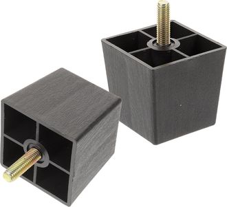 Valiclud 6 St&uuml;ck Teiliges M&ouml;belbeine aus Kunststoff H&ouml;he mit Schrauben Trapezf&ouml;rmige Stuhl Sofabeine f&uuml;r Bett Schrank Kommode Stabile M&ouml;belbeine f&uuml;r Tisch und 