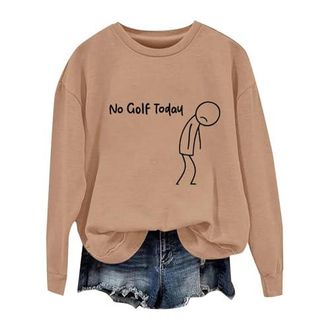 Generic Pull Femme Sweatshirt Lettres Imprim&eacute;es Manches Longues Col Rond Pull Sans Capuche Chemisier Tops Automne Hiver Femmes Lettres Imprim&eacute; D&eacute;contract&eacute; Hau