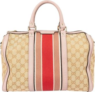 Gucci Crossbody Bags - Gucci GG Monogram Boston Handbag - Gr. unisize - in Braun - f&uuml;r Damen