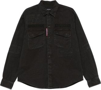 Dsquared2 Ranger Hemd mit Logo-Stickerei - Schwarz