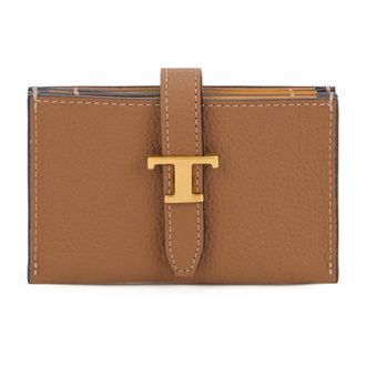 Tod's Portefeuille en cuir - Femme - Accessoires - Brun - Taille: ONE Size