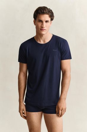 GANT Herren 2er-Pack Rundhals-T-Shirts (XXXL) NAVY / Wei&szlig;