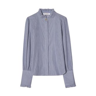 Busnel Maira Gestreiftes Blusenshirt - - Blouses & Shirts - Damen - Blau - L