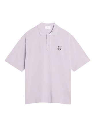 Maison Kitsuné polo à appliqué Bold Fox Head - Violet