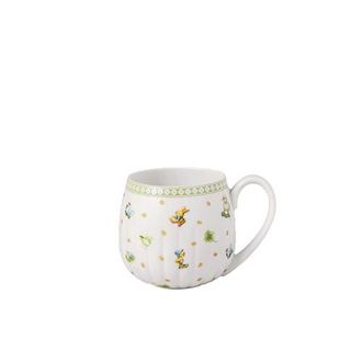 Villeroy & Boch Easter Delight Henkelbecher gr&uuml;n, Becher f&uuml;r Kaffee oder Tee Ostern, Oster Tasse Keramik, Kaffeebecher, Hei&szlig;getr&auml;nkebecher, Premium Porzellan