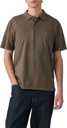 Levi's Herren Authentic Polo Polohemd, Garment Dye Khaki Gr, L