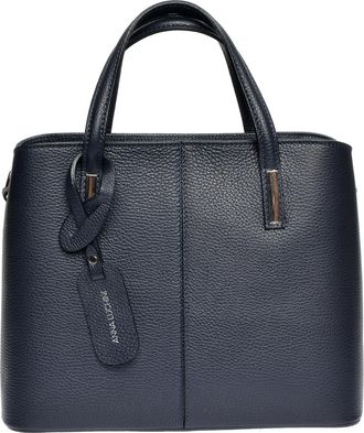 Anna Luchini Blau Rindsledertasche