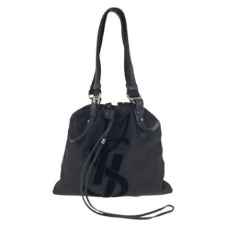 Saint Laurent Sac bandouli&egrave;re en toile Pre-owned - Femme - Pre-owned - Noir - Taille: ONE Size