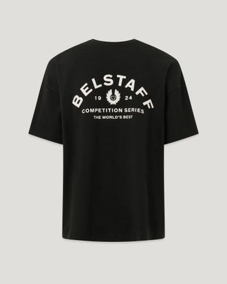 Belstaff T-shirt Competition Pour Homme Jersey De Coton Noir 2xl