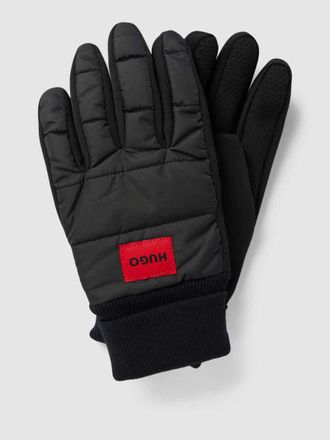 HUGO BOSS Handschuhe mit Label-Patch Modell Jakota