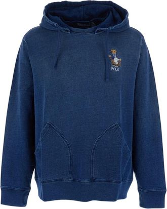 Polo Ralph Lauren Homme, Sweatshirts et sweats &agrave; capuche, Bleu, Taille: M Denim Effect Sweat &agrave; capuche