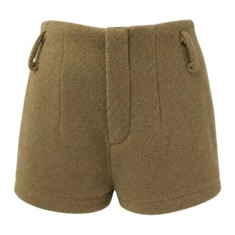 Actualee pantaloni Acrilico - Femme - Shorts - Vert - Taille: 38 FR