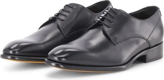 Doucal's Low-Top Sneaker - Schnürschuh aus Glattleder - Gr. 42,5 (EU) - in Schwarz - für Damen