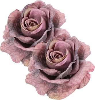 DOITOOL 2st&uuml;cke Vorhang-Klemmen Mit Blumenmuster Gardinen-Clip Gardinen-Halter Raff-Halter F&uuml;r D&uuml;nne Gardinen Ohne Bohren Geeignet F&uuml;r Schlafzimmer Wohnzimmer