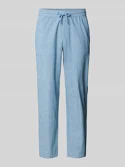 Blend Hose aus Baumwoll-Leinen-Mix mit elastischem Bund