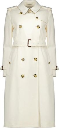 Burberry Langer Kaschmir Kensington Trenchcoat - - Coats - Damen - Wei&szlig; - S
