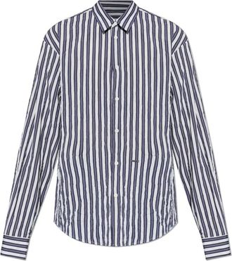 Dsquared2 Homme, Chemises, Bleu, Taille: XL Crumpled Effect Shirt