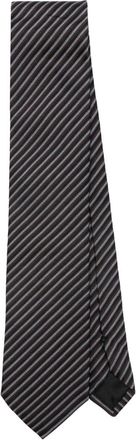 Lanvin Gestreifte Krawatte - Schwarz