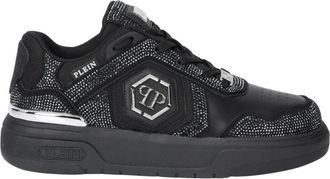 Philipp Plein unisex, Chaussures, Noir, Taille: 48 EU Baskets Basses Sk8R Strass
