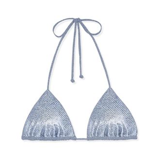 MC2 Saint Barth Femme, Maillots de bain, Bleu, Taille: 40 FR Annabelle Shiny Strass 36