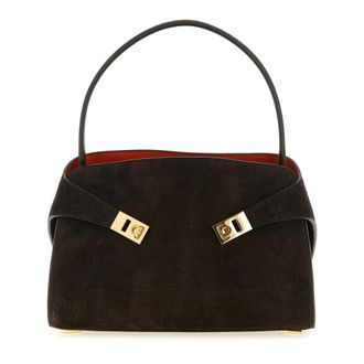 Ferragamo Femme, Sacs, Brun, Taille: ONE Size Hug Soft (M) Sac bandouli&egrave;re