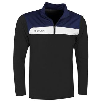 Stuburt Herren Golf Evolve Extreme Half Zip Mid Layer Pullover - Schwarz - L