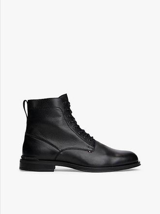 Tommy Hilfiger Bottes basses zipp&eacute;es en cuir