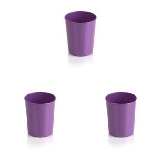Kimmel Becher 180 ml Trinkbecher Partybecher Kunststoffbecher Plastikbecher Kinderbecher violett (Packung mit 3)