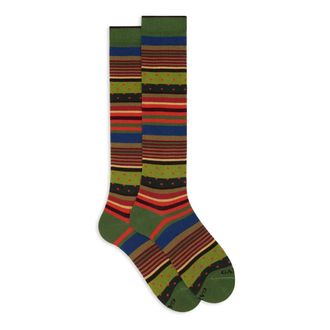 Gallo Gallo, Homme, Sous-v&ecirc;tements, Multicolore, Taille: M Chaussettes Longues &agrave; Motifs