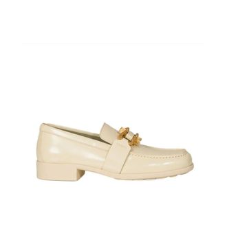 Bottega Veneta Femme, Chaussures, Blanc, Taille: 39 EU Mocassins Slip-On en Cuir de Veau