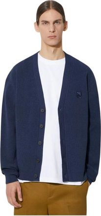 Maison Kitsun&eacute; Herren, Strickwaren, Blau, XLGr&ouml;&szlig;e