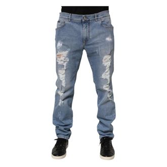 Dolce & Gabbana Homme, Jeans, Bleu, Taille: 2XL Jean Slim en Denim